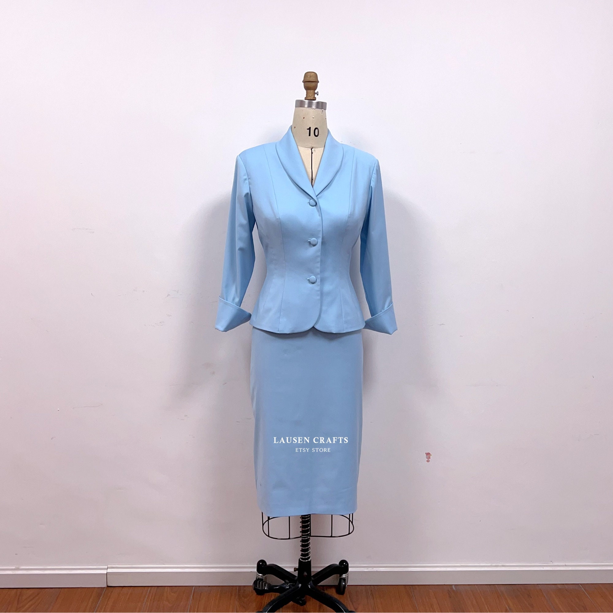 Rose Loomis Blue Suit Dress Niagara 1950s Costume - Etsy