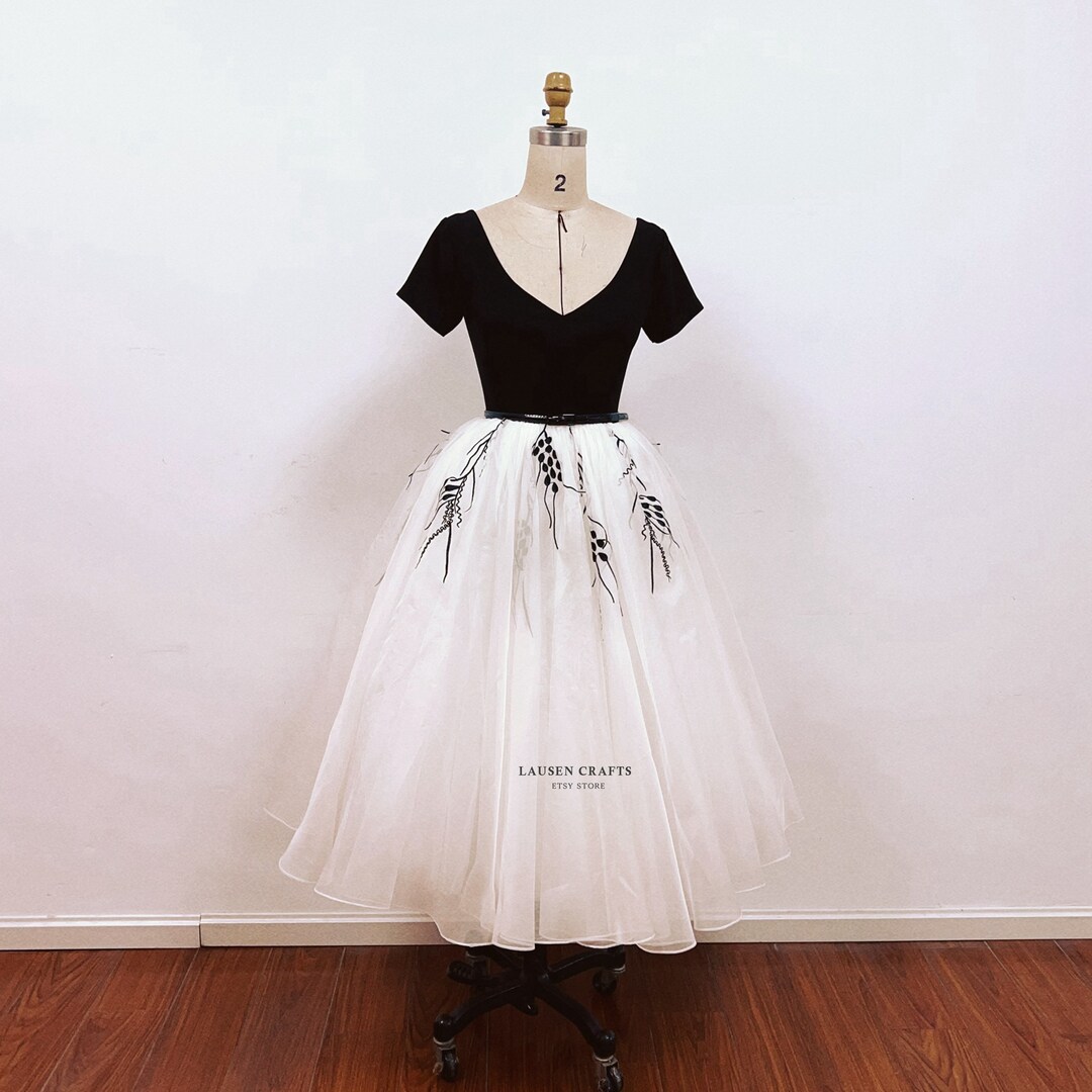 Grace Kelly Black and White 1950s Dress Rear Window Costume - Etsy