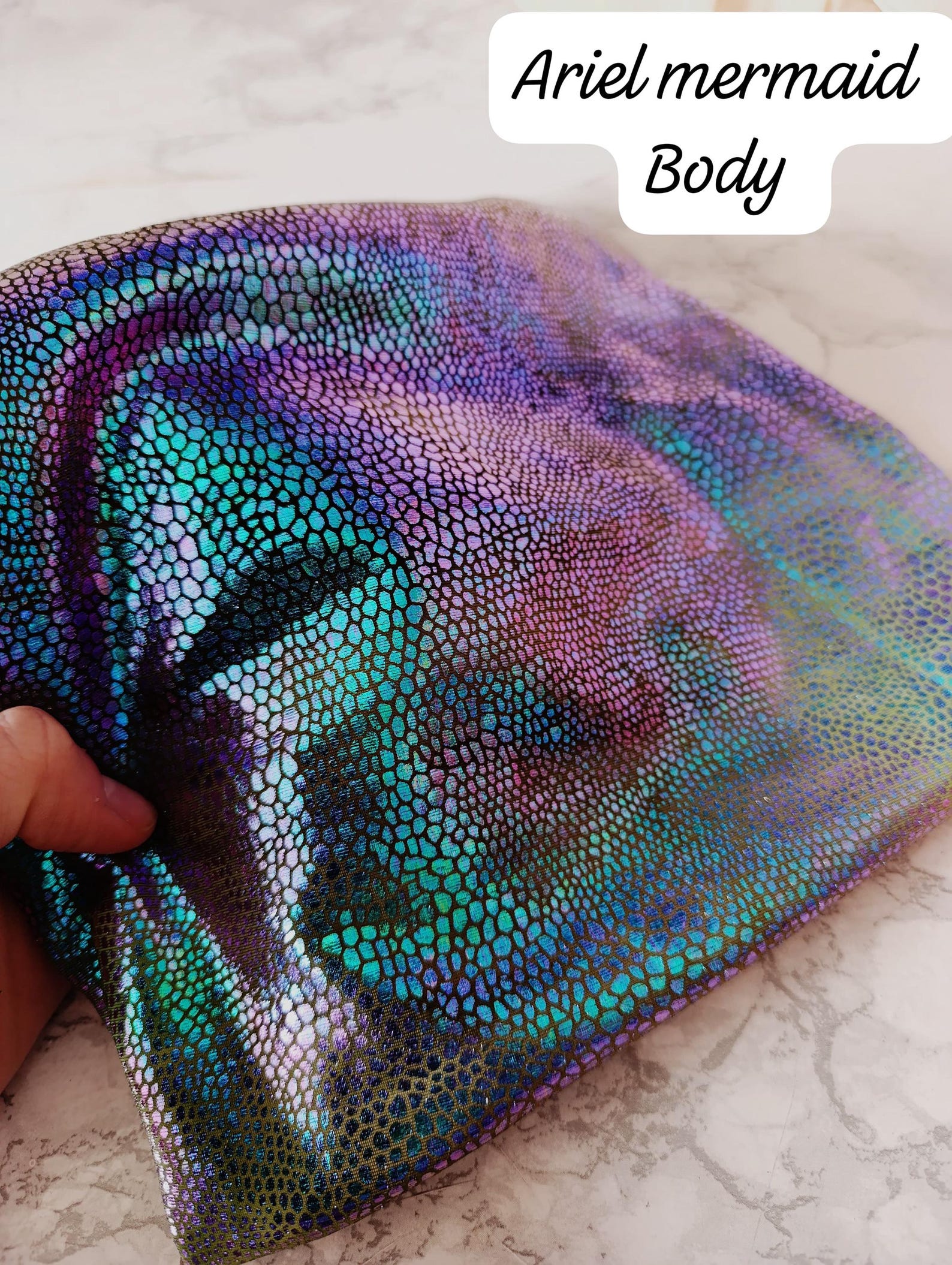 Mermaid Tail, Neoprene Mermaid Tail, Spandex Mermaid Tail, Iridescent ...