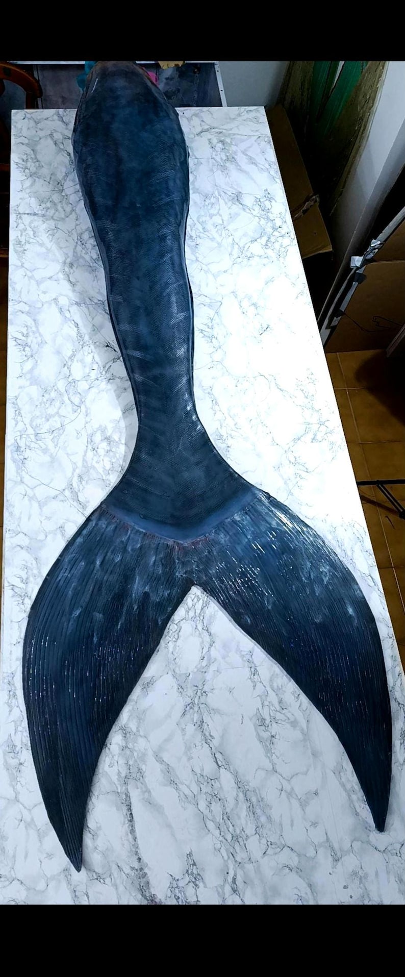 Mermaid Tail, Gothic Mermaid Tail, Black Mermaid Tail, Silicone Mermaid ...