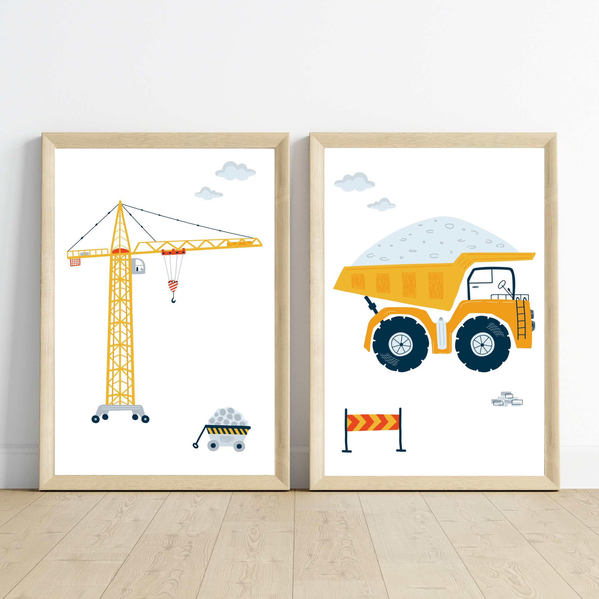 Trio of Construction Site Posters for Children Construction Site ...