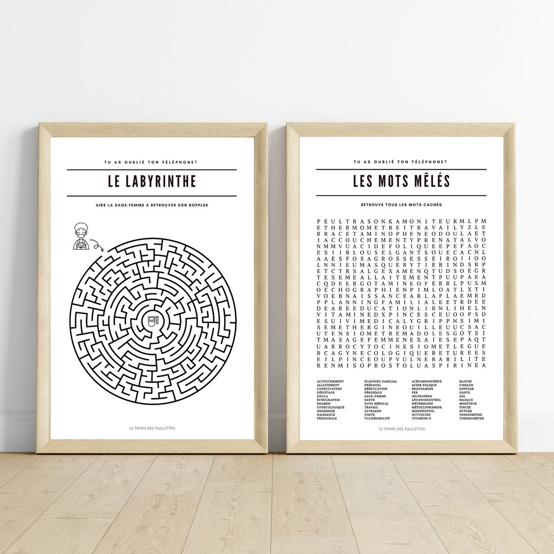 2 Posters pour salle d'attente sage-femme - Affiche chez ma sage-femme ...