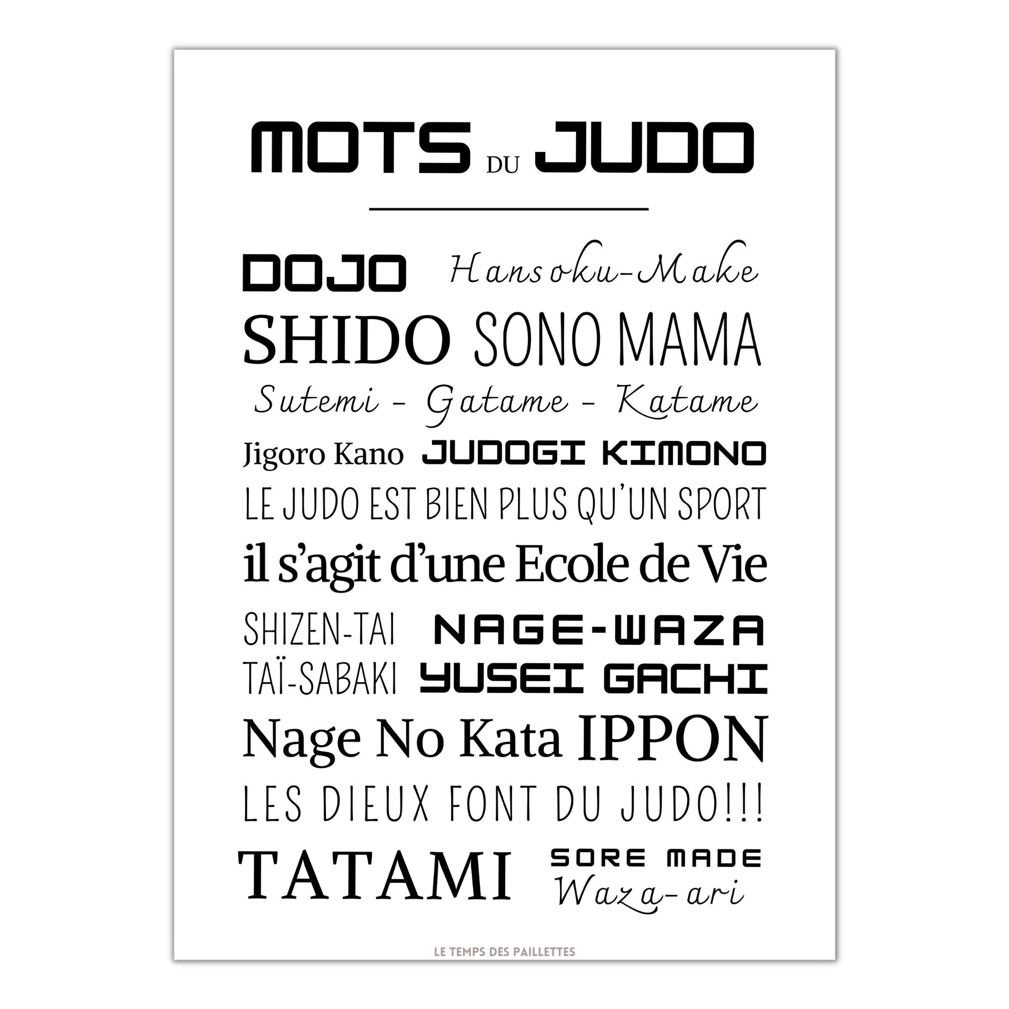 Judo Poster Judoka Poster Judo Words and Expressions Poster Judo Judoka ...