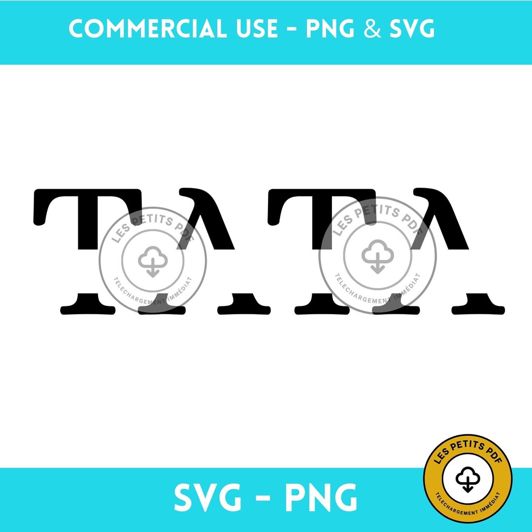 Tata SVG, Tata Split Name Frame Svg, Cricut Silhouette Svg by Small ...