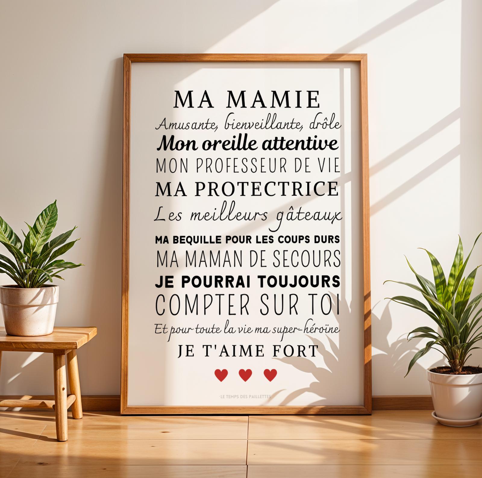 Personalized "my Grandma" Poster - Christmas Gift for Grandma - Poster ...