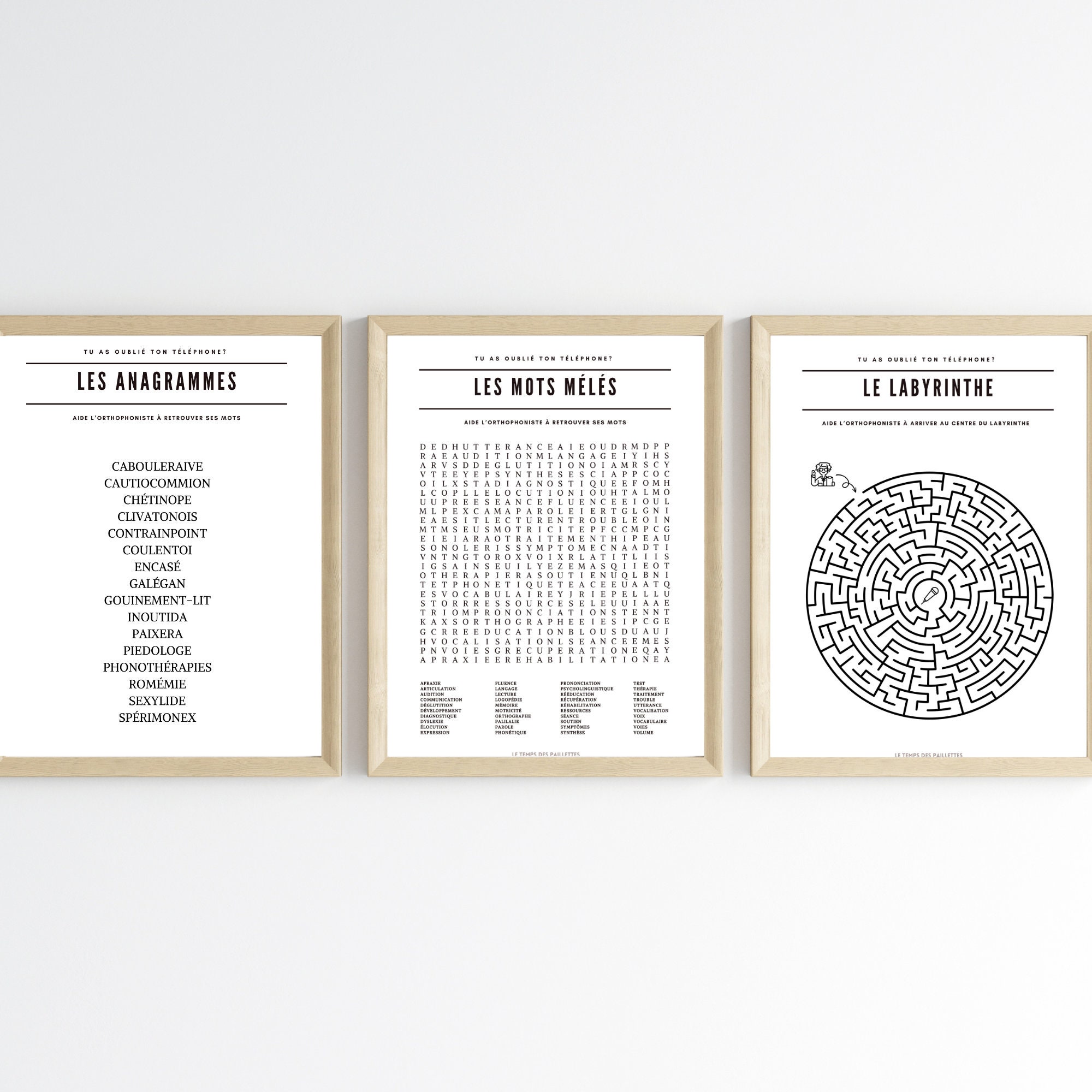 Trio Posters at the Speech Therapist Games Waiting Room Poster ...