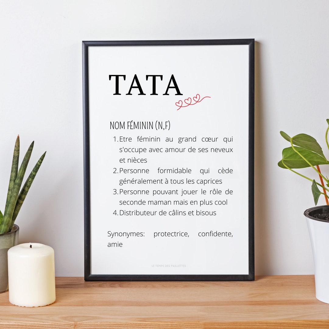 Tata Definition Poster Ideal Poster to Offer as a Christmas Gift to a ...