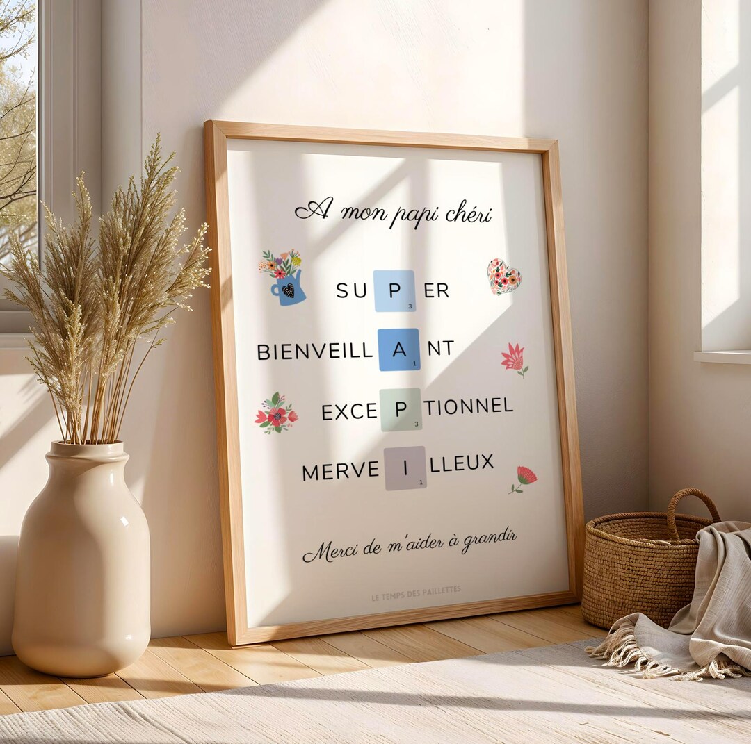 Grandpa Scrabble Poster - Grandpa Quality Poster - Poster to Download ...
