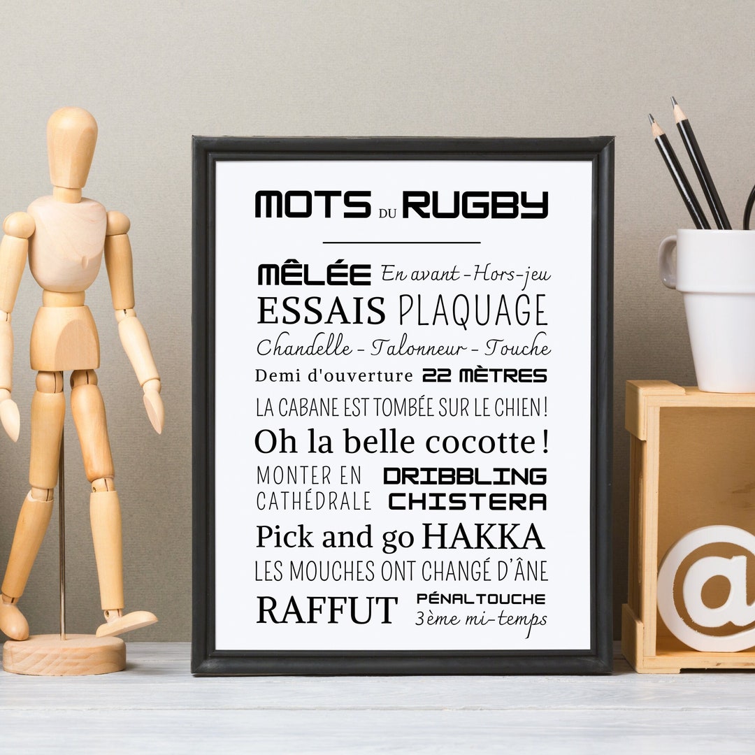 Rugby Poster Words and Expressions of Rugby Poster Rugby Poster by Les ...