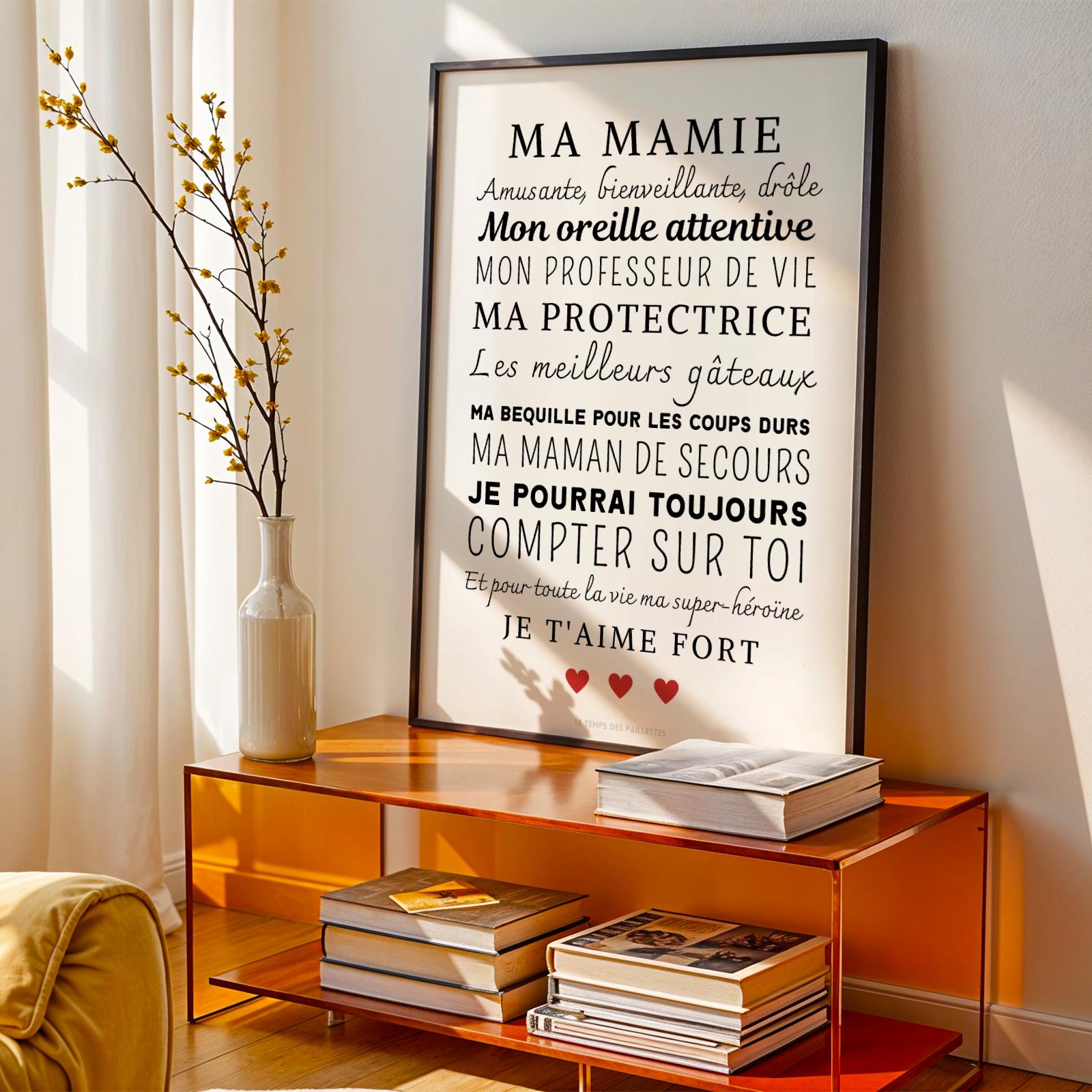 Personalized "my Grandma" Poster - Christmas Gift for Grandma - Poster ...