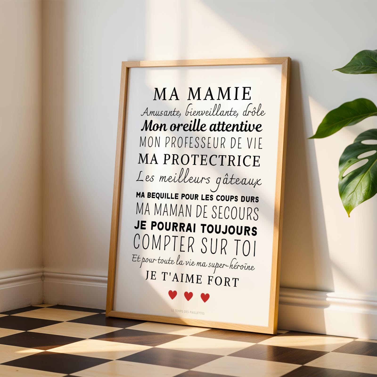 Personalized "my Grandma" Poster - Christmas Gift for Grandma - Poster ...