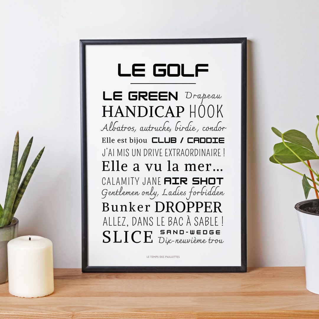 Golf Poster Golf Words and Expressions Poster Golf Poster Sports Poster ...