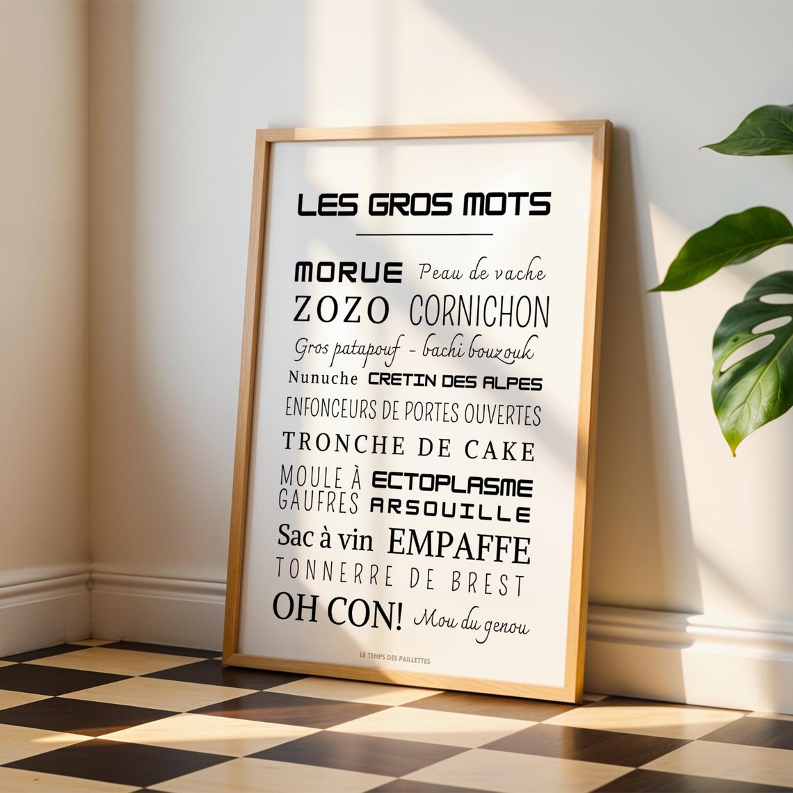 Swear Words Poster - Art Poster of Swear Words - Funny Children's ...