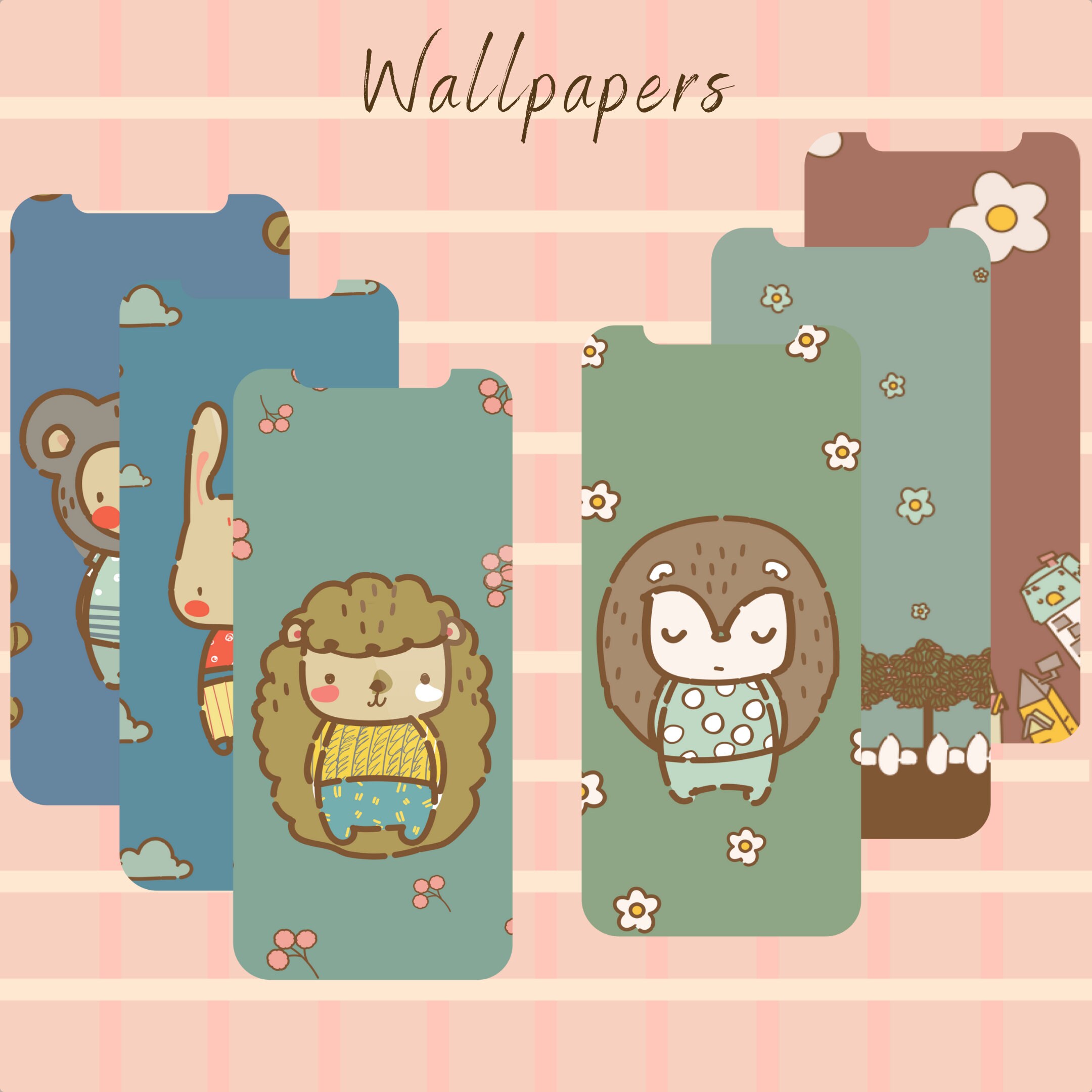 Handdrawn Cottagecore iPhone Icon Bundle 400 Icons With Wallpapers and ...