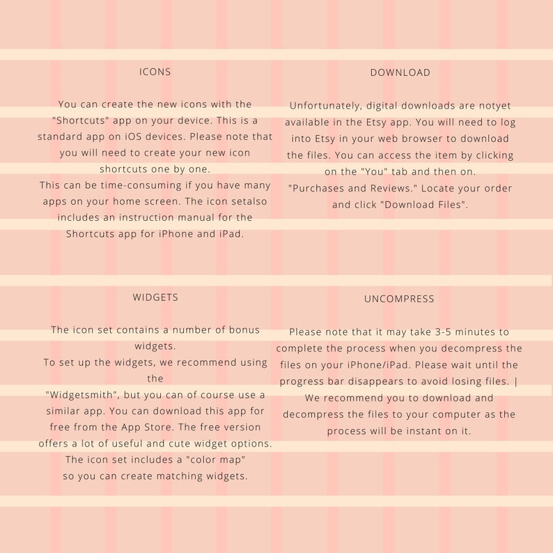 Handdrawn Cottagecore iPhone Icon Bundle 400 Icons With Wallpapers and ...