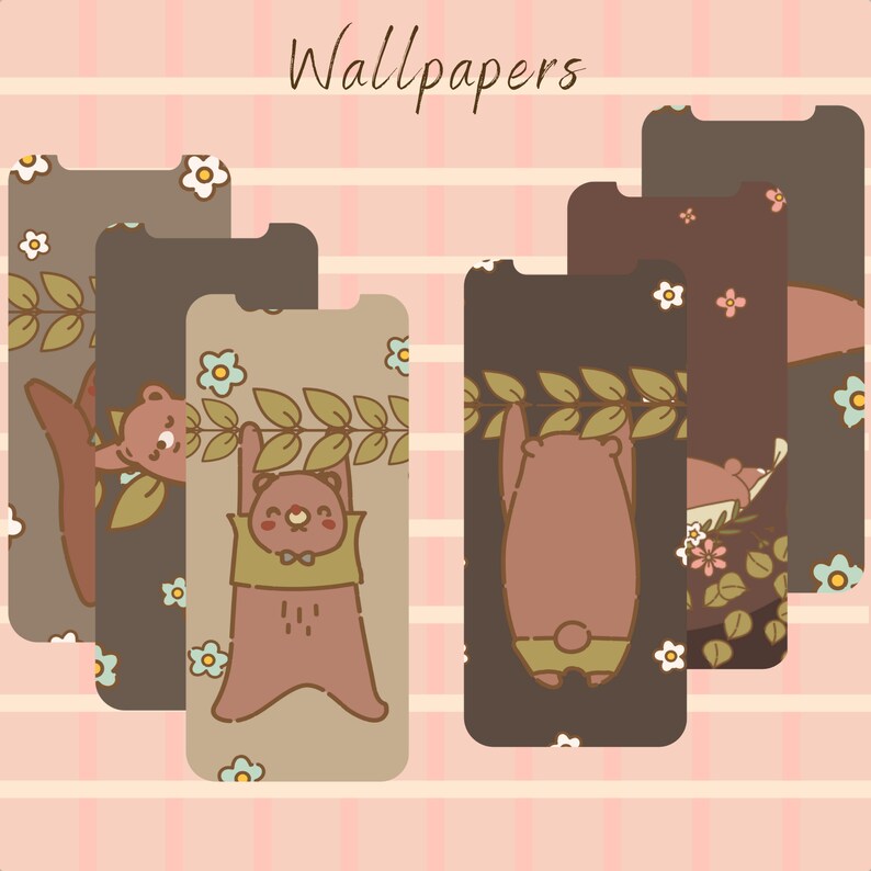 Handdrawn Cottagecore iPhone Icon Bundle 400 Icons With Wallpapers and ...