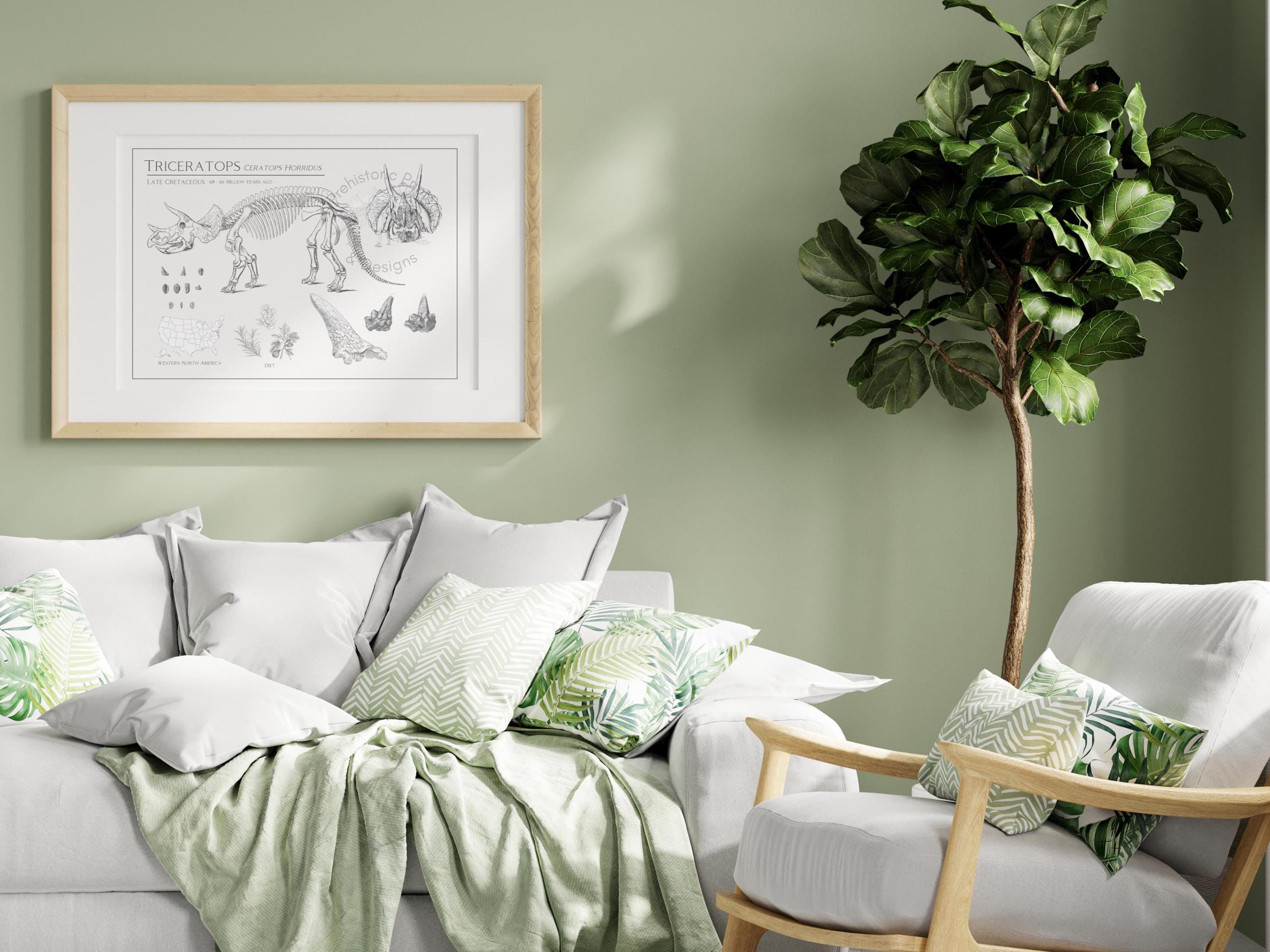 Dino Digital Art - Vintage Triceratops Fossil Illustrations - Paleoart ...