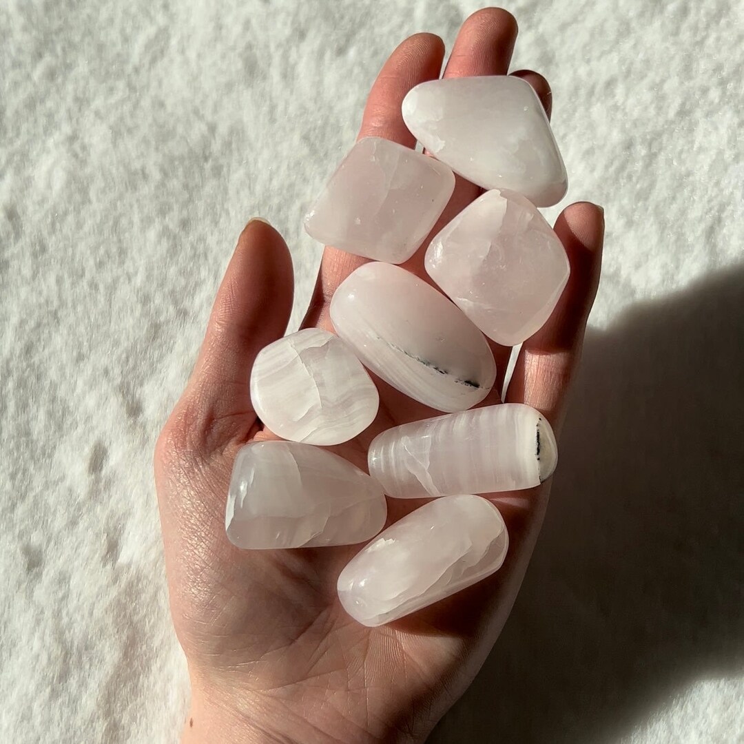 Mangano Calcite Crystal Tumble Set Gift for Crystal Lover Gift ...