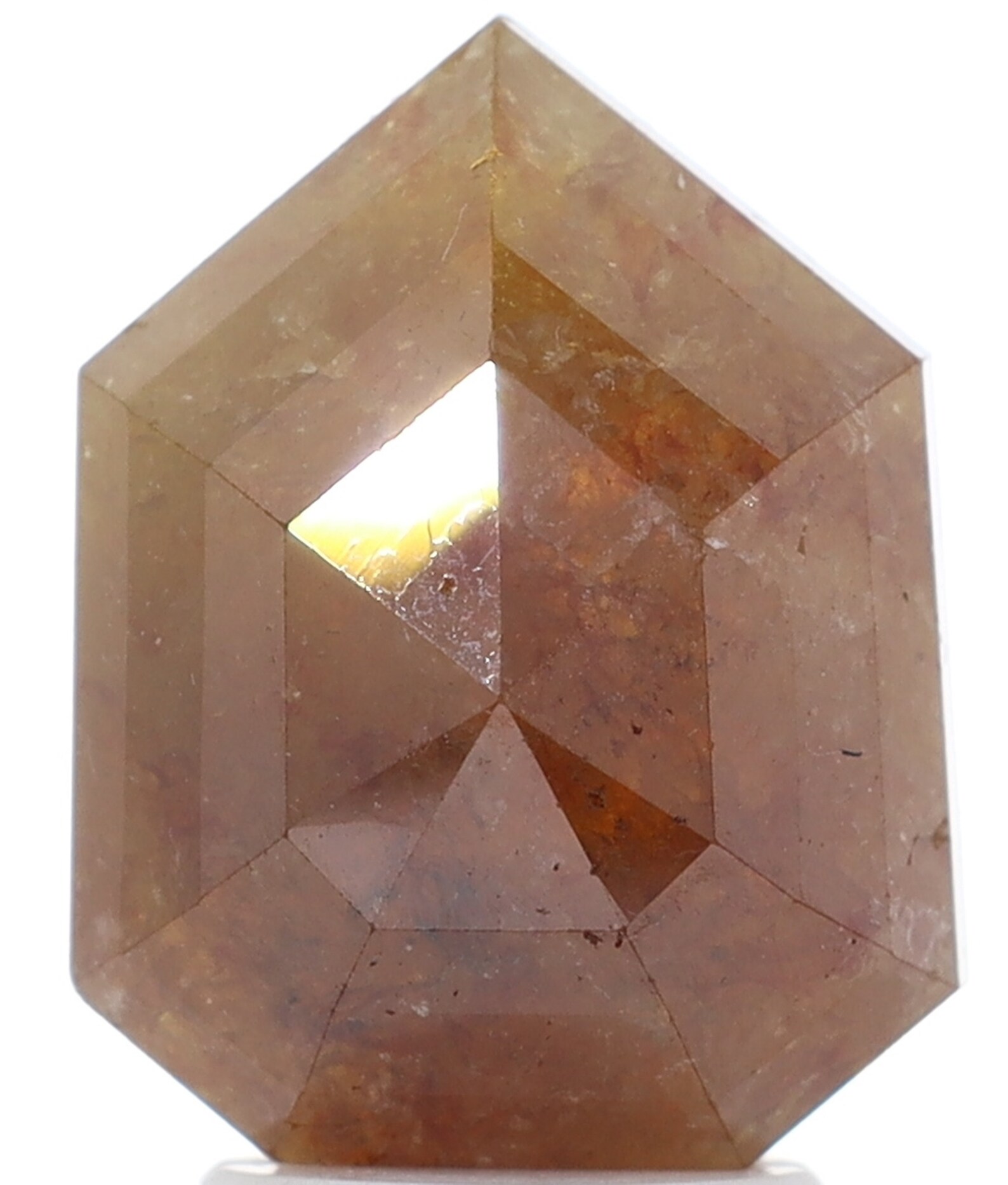 Mod. Heptagon Cut Natural Loose Diamond, Egl Certified 4.93CT Heptagon ...