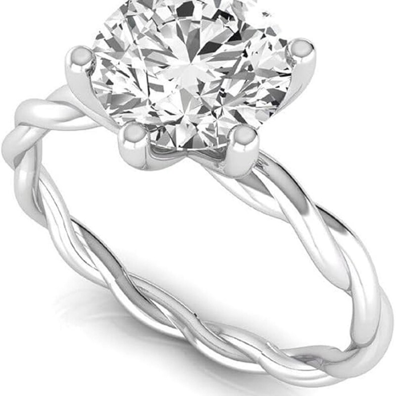 Rope Engagement Ring - Etsy