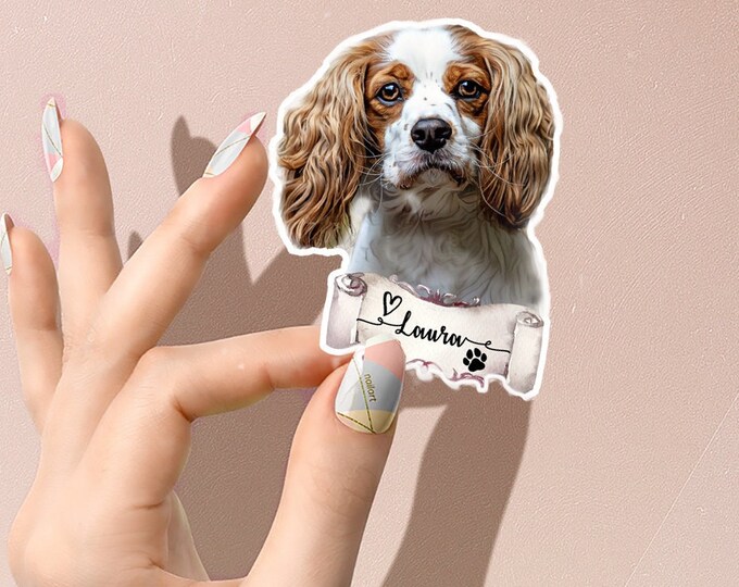 Personalized Dog Stickers Hand Drawn Custom Pet Sticker, Custom Dog ...
