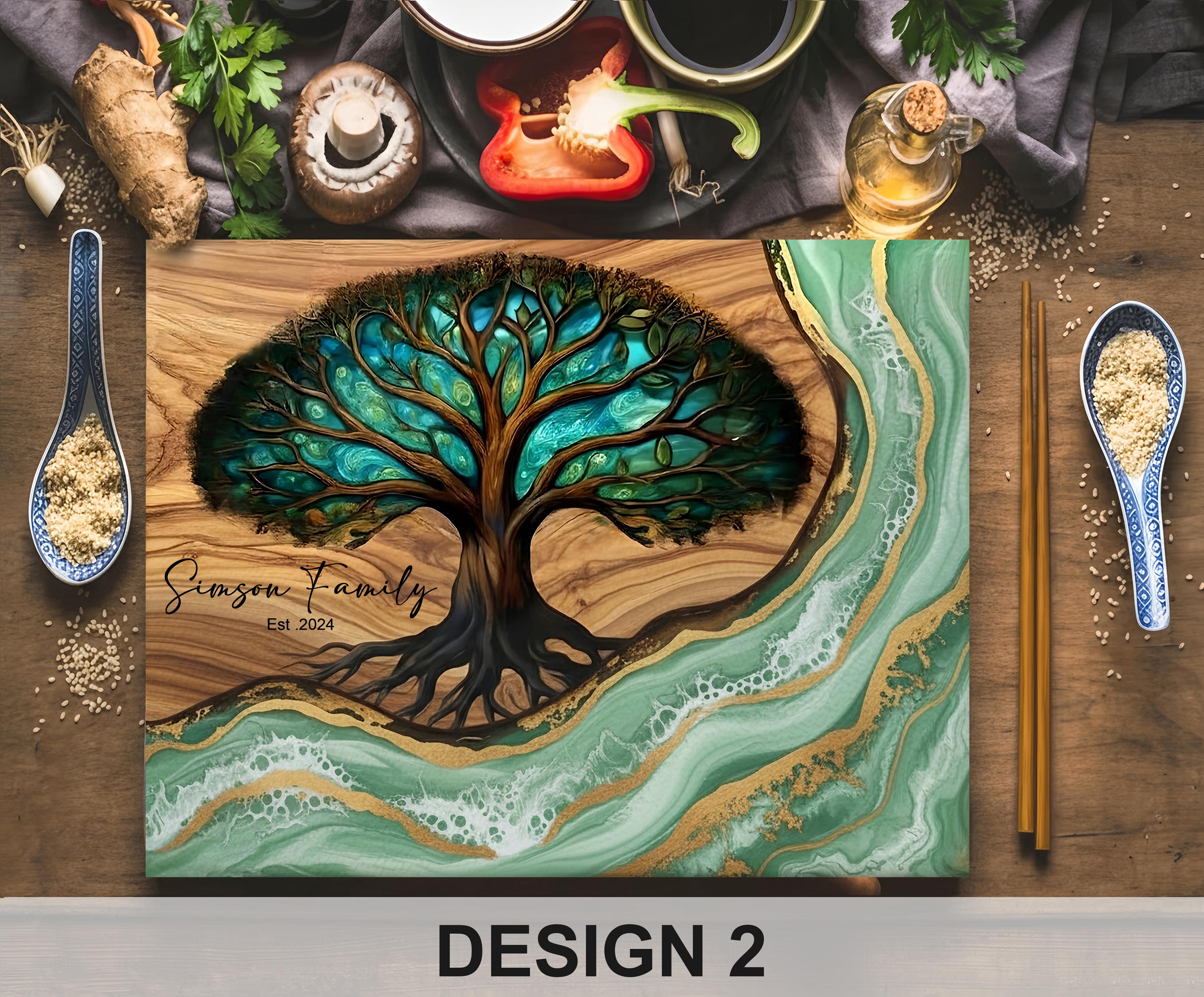 Personalized Charcuterie Board, Tree of Life Glass, Custom Wedding Gift ...