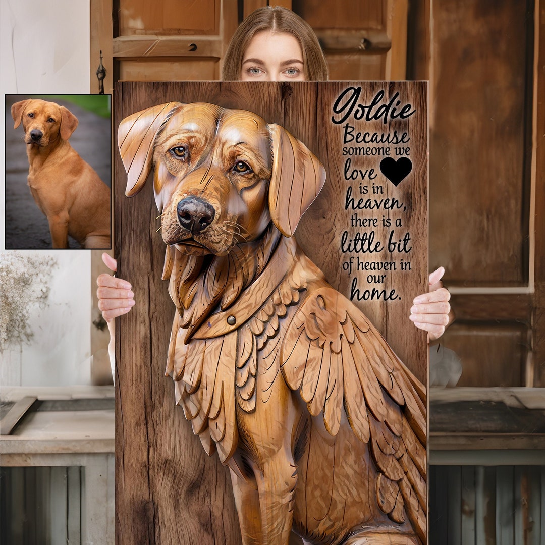 Custom Pet Portrait, Pet Memorial Gift, Personalized Gift for Pet ...