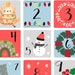Calendrier De L'avent Noël Advent Calendar Countdown Décompte Printable ...