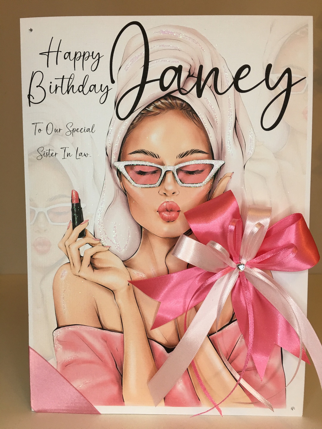Girly Gal Birthday Card - Etsy