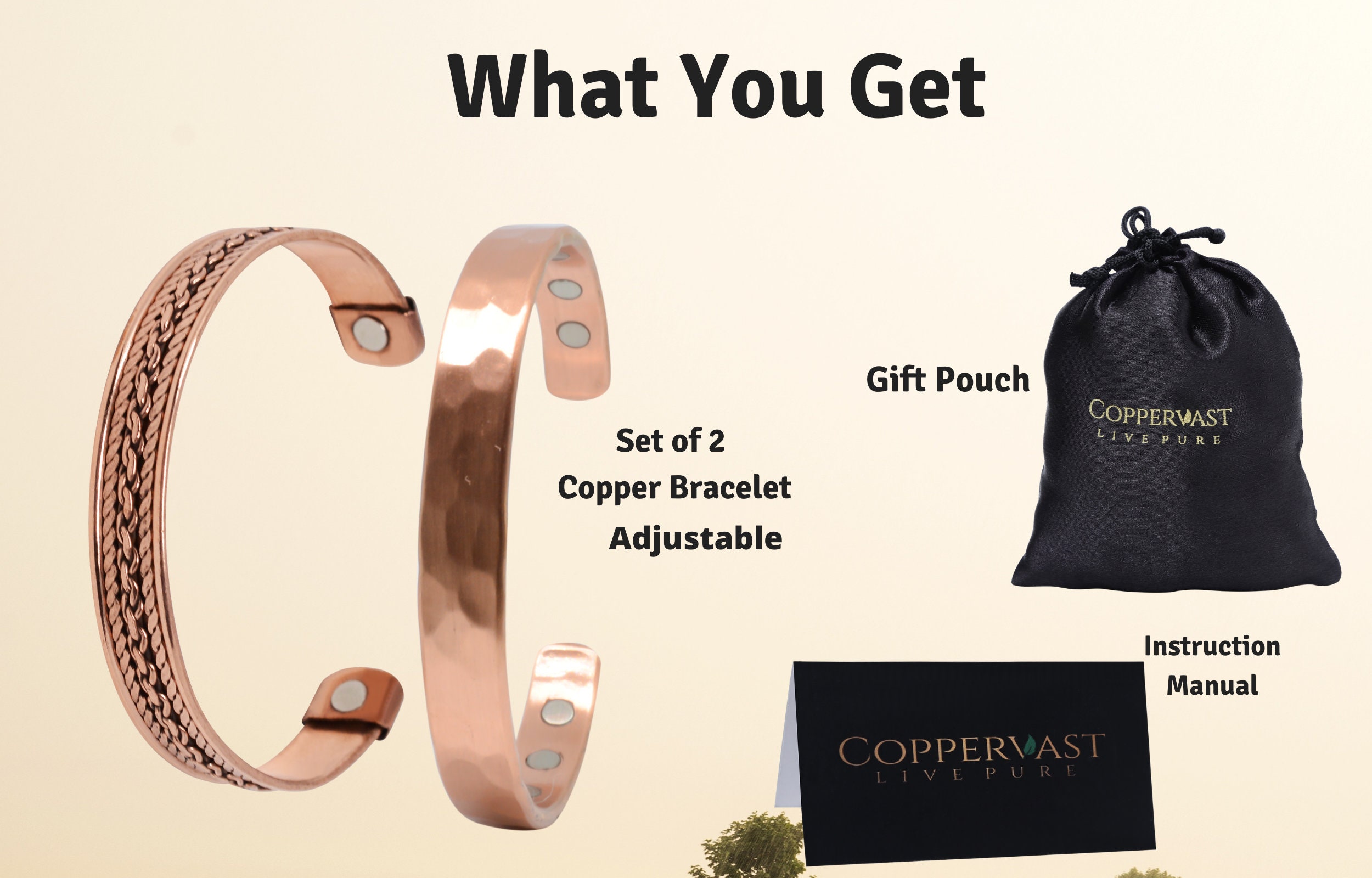 Copper Bracelets for Men and Women 100% Copper With Powerful - Etsy