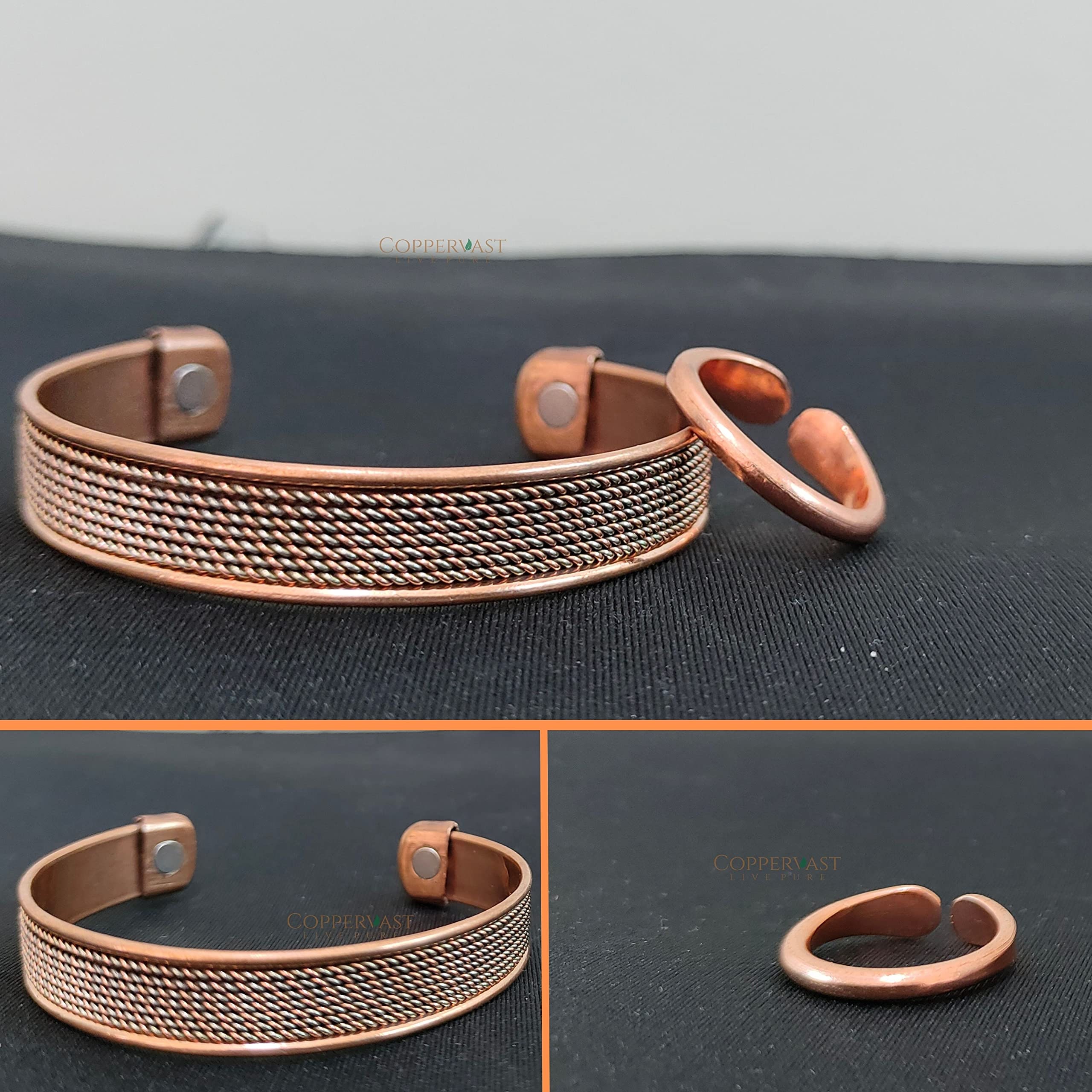 Copper Bracelet and Ring for Arthritis-therapy Effective & Natural ...