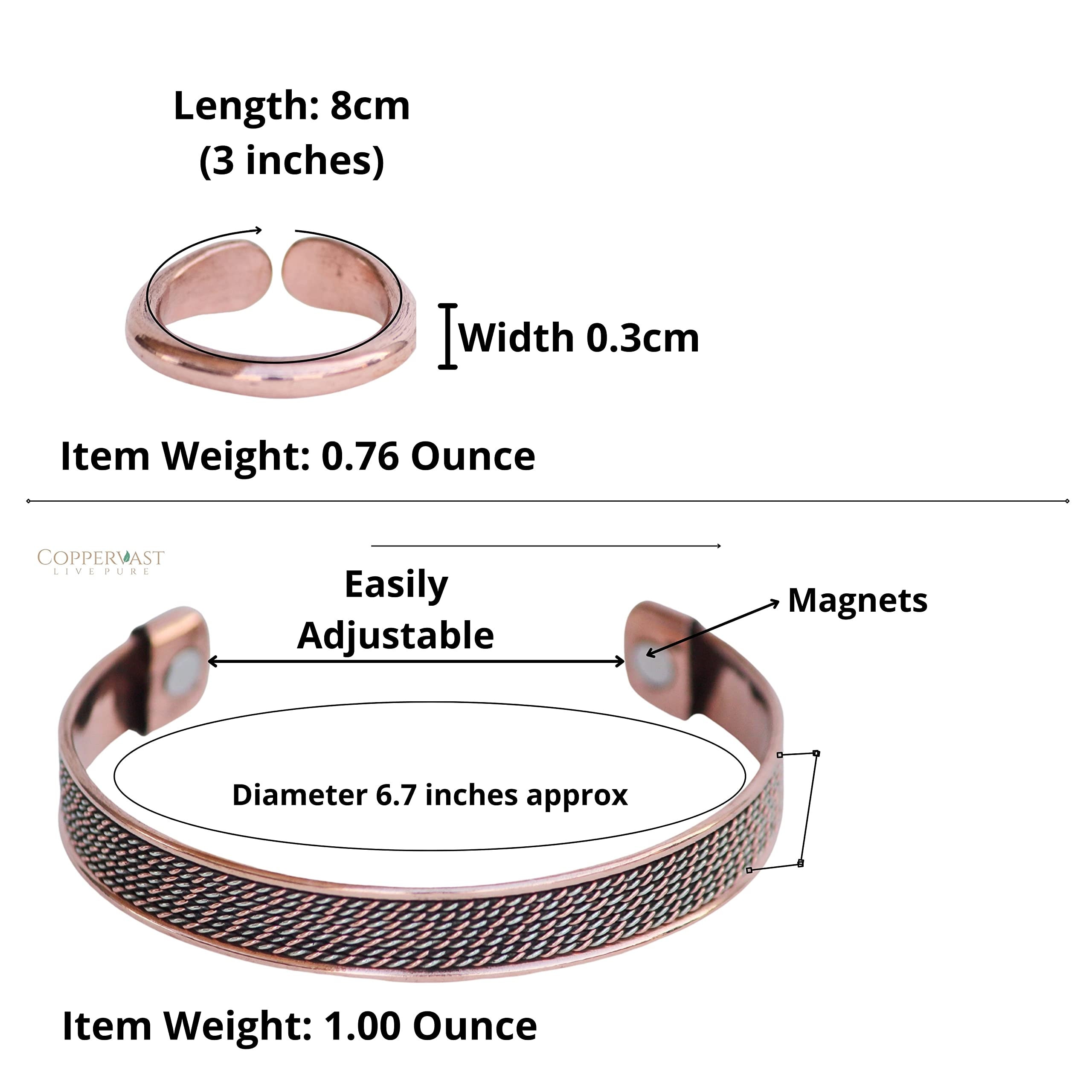Copper Bracelet and Ring for Arthritis-therapy Effective & Natural ...