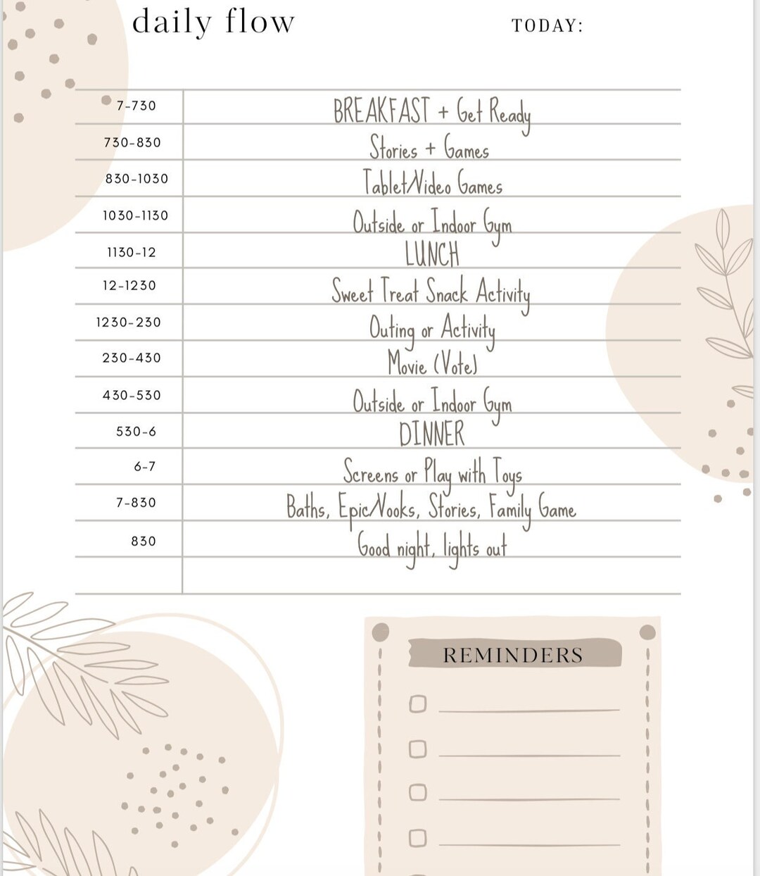Editable Daily and Weekly Planner for Neurodiverse Families Parents ...
