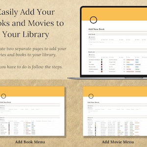 Notion Reading Journal, Notion Library Manager, Notion Reading Planner ...