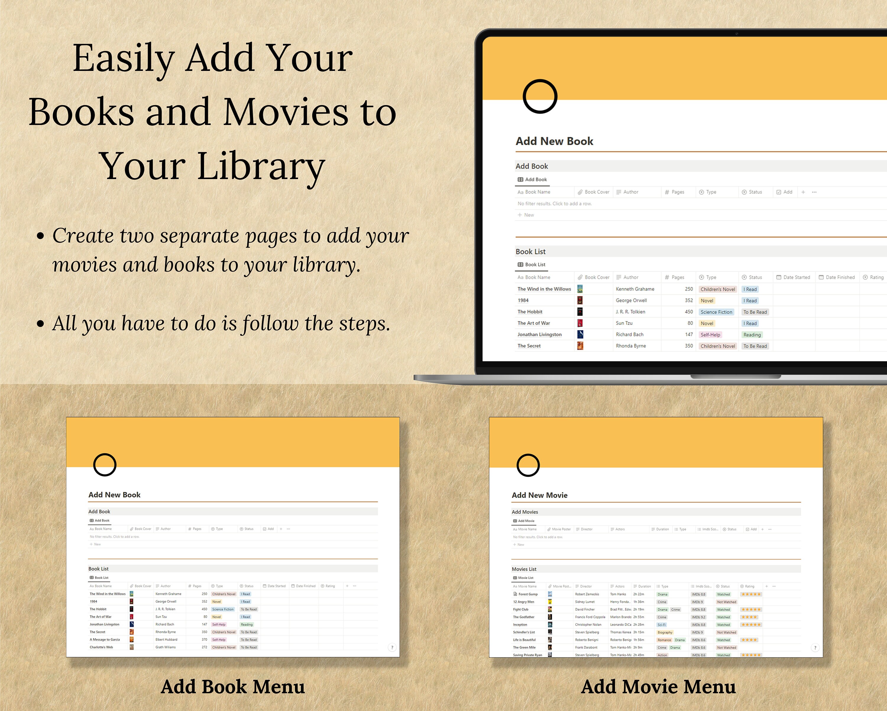 Notion Reading Journal Notion Library Manager Notion Reading Planner Notion Book Tracker