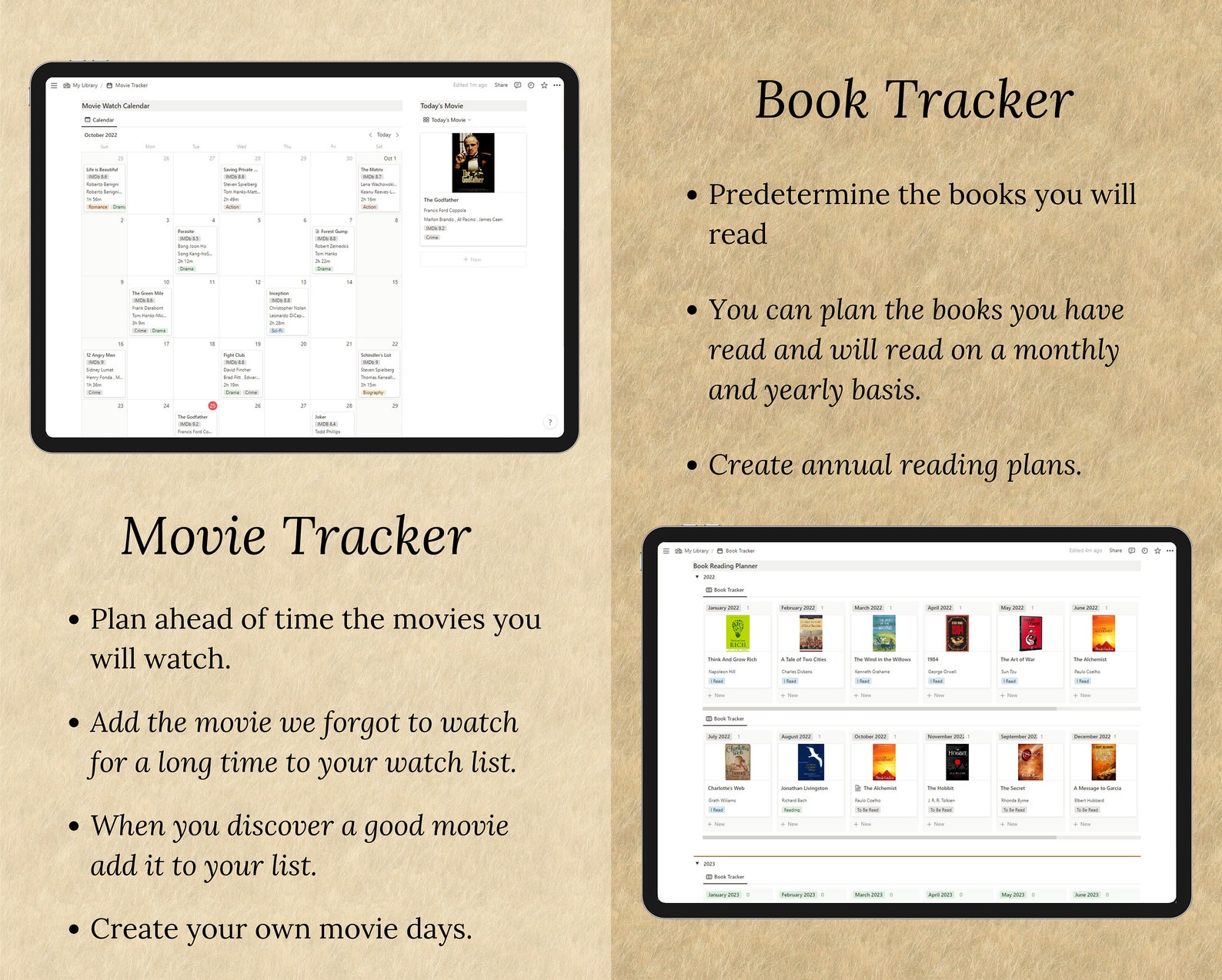 Notion Reading Journal, Notion Library Manager, Notion Reading Planner, Notion Book Tracker ...
