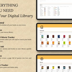 Notion Reading Journal, Notion Library Manager, Notion Reading Planner, Notion Book Tracker ...