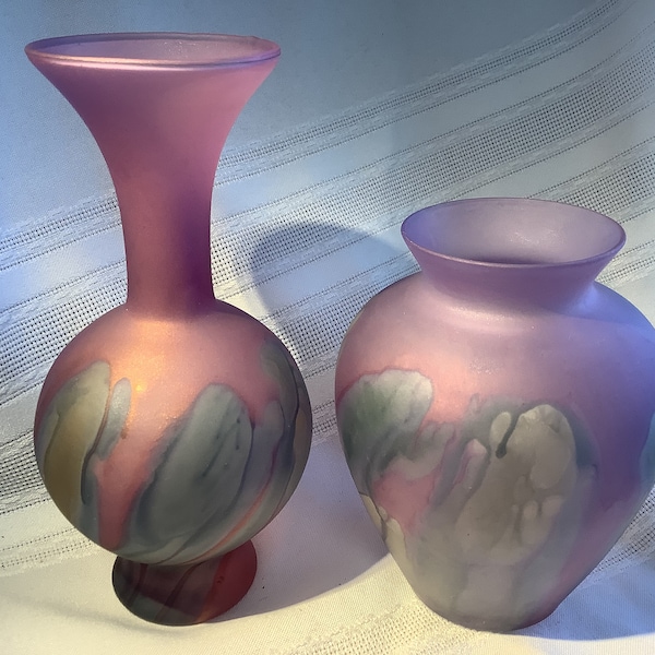 Rueven Nouveau Art Glass Vase - Etsy Australia