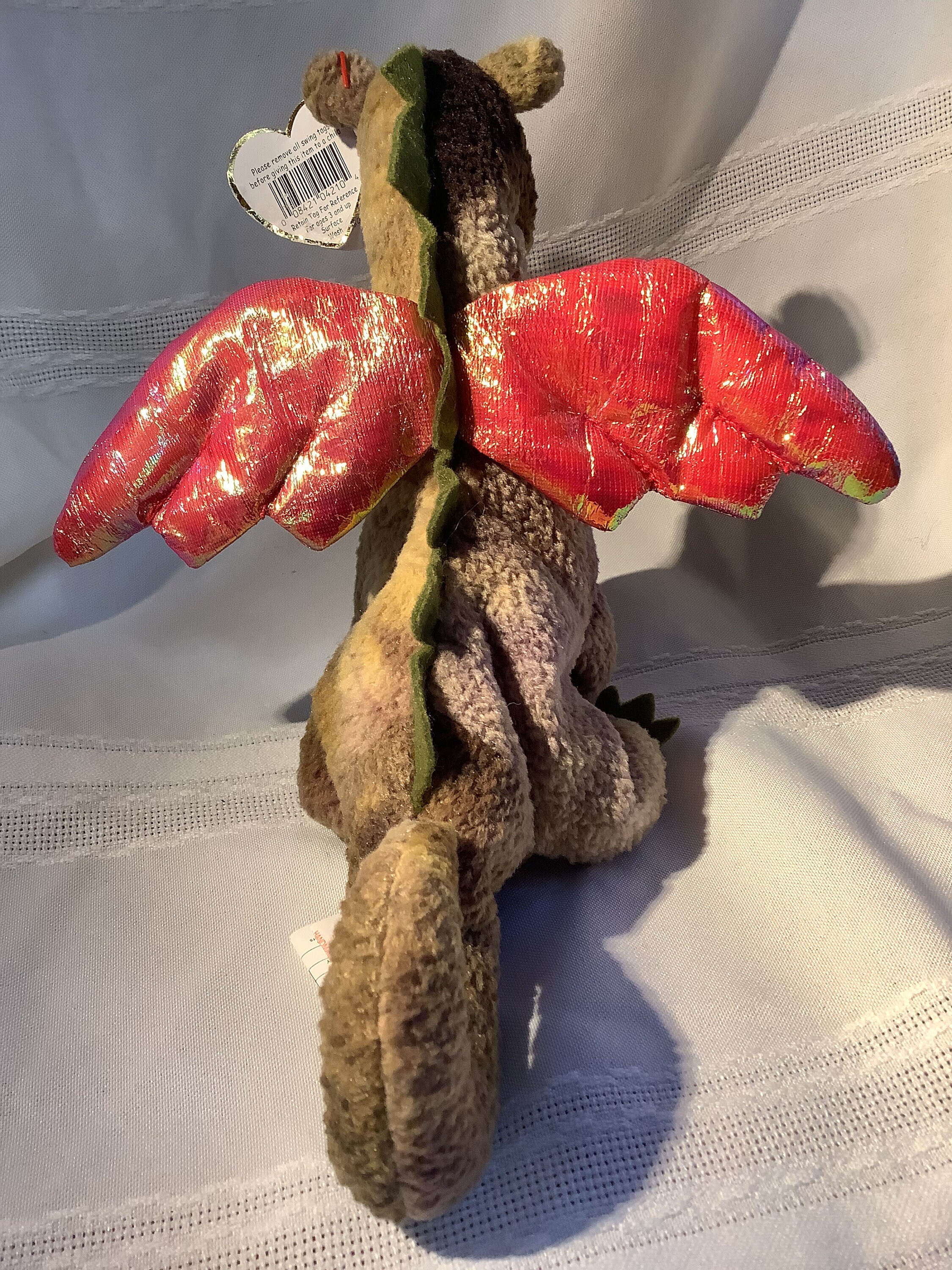 Ty Beanie Baby scorch the Dragon July 31 1998 Reg.no.pa. - Etsy