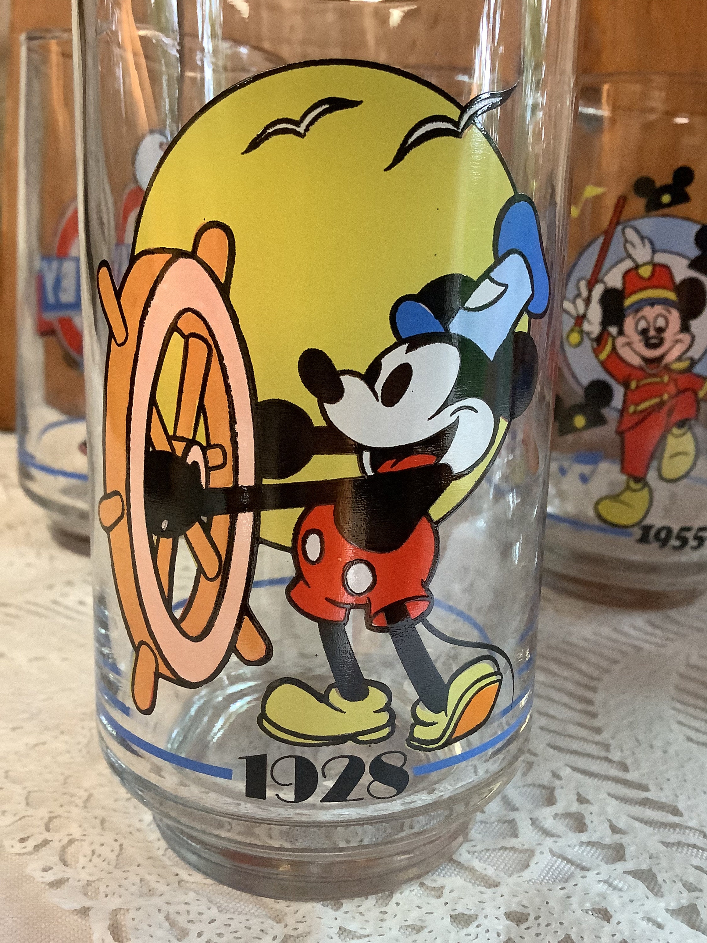 Set of 6 Collectible Mickey Mouse Through the Years Walt Disney 10oz ...
