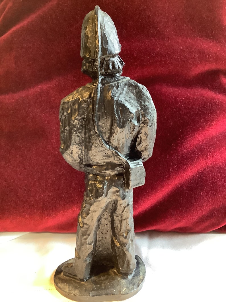 Hand Carved Pressed Canadian Coal Miner Figurine With Shovel - Etsy