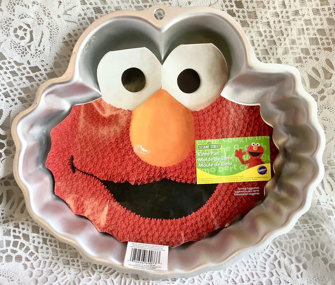 Wilton Sesame Street Elmo Puppet Face Aluminum Cake Baking Pan - Etsy ...