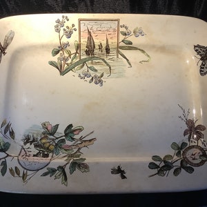Furnivals & Sons Primrose Ironstone Serving Platter Antique Cobridge ...