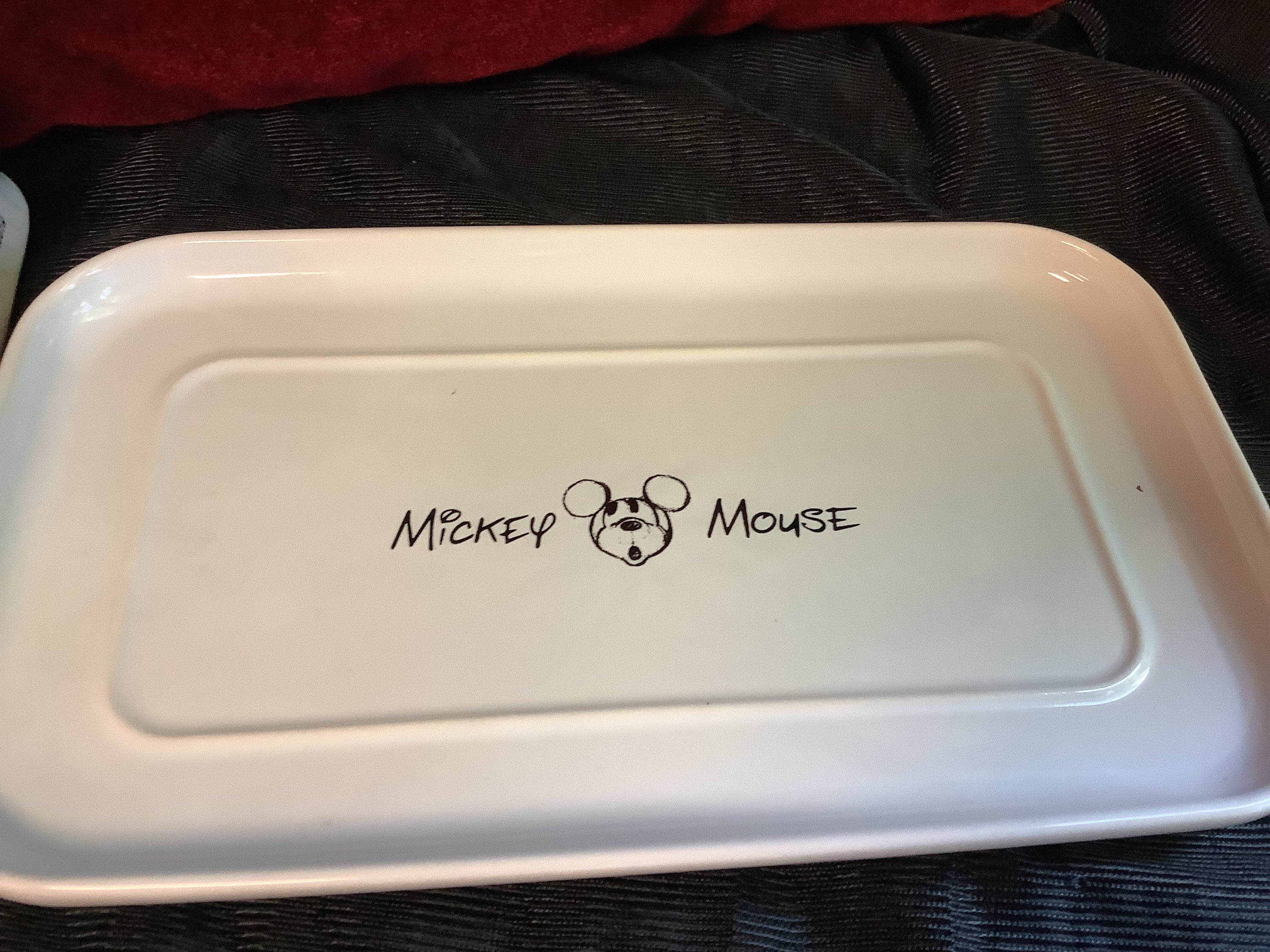 Walt Disney Mickey Mouse Sketches Stoneware 1 Pound Butter Dish Rare ...