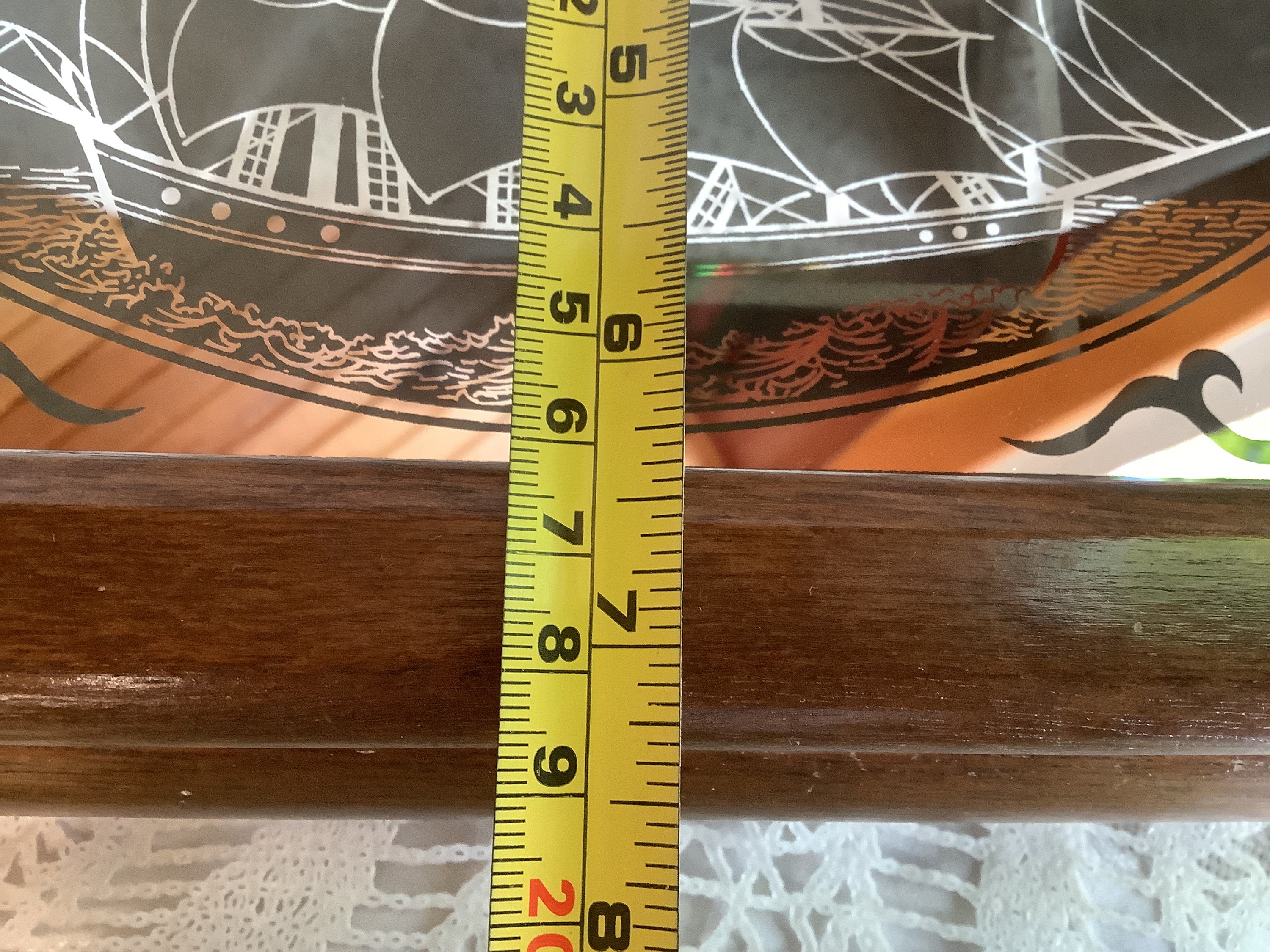 Wooden Powell Jewellery Box With Glass Mirrored Inlay Clipper - Etsy