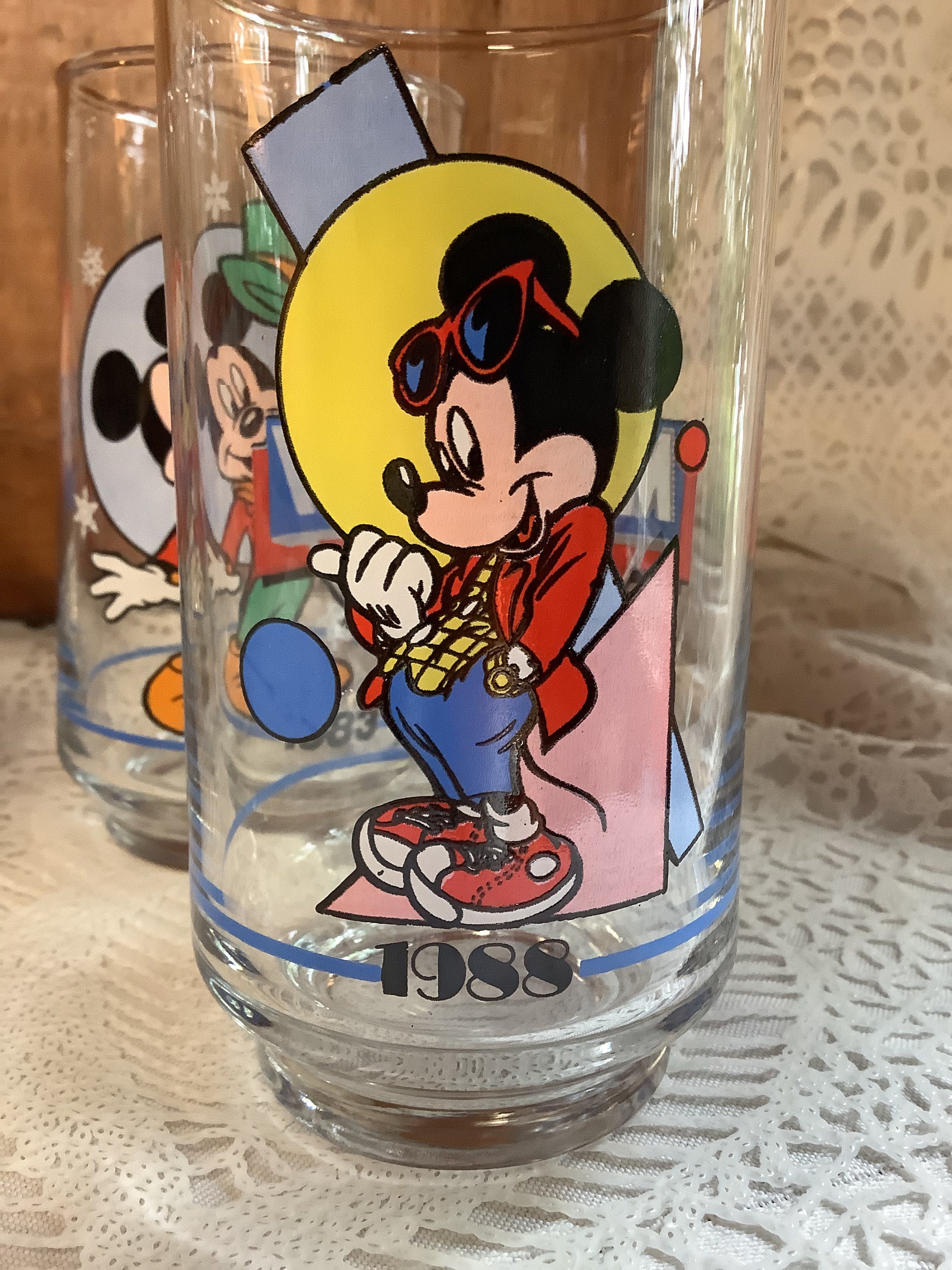 Set of 6 Collectible Mickey Mouse Through the Years Walt Disney 10oz ...