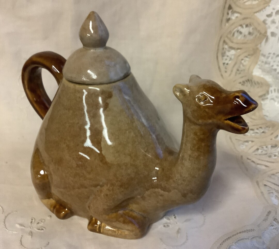 10 Strawberry Street Artisan Collection Camel Teapot Natural Light ...