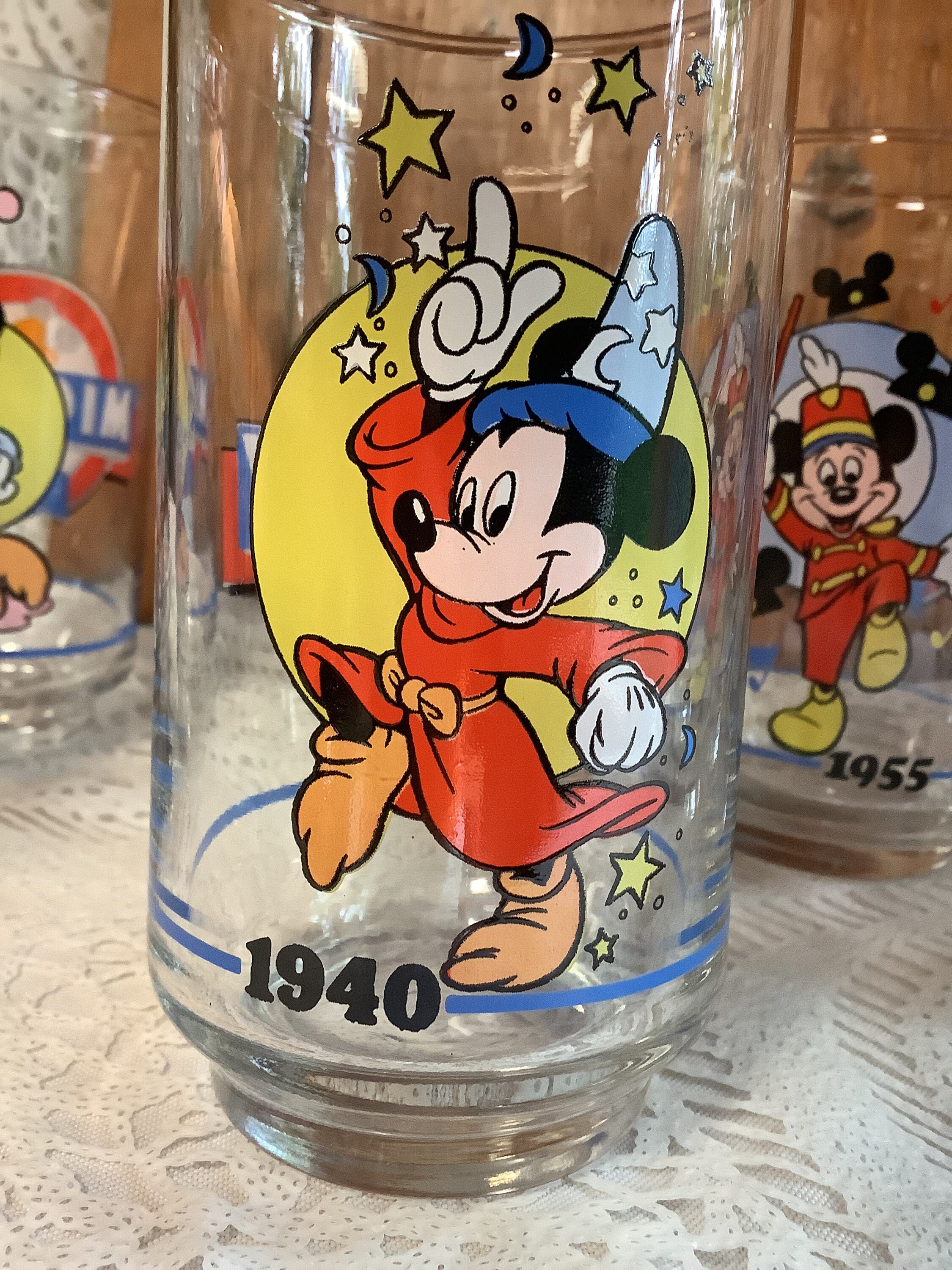 Set of 6 Collectible Mickey Mouse Through the Years Walt Disney 10oz ...