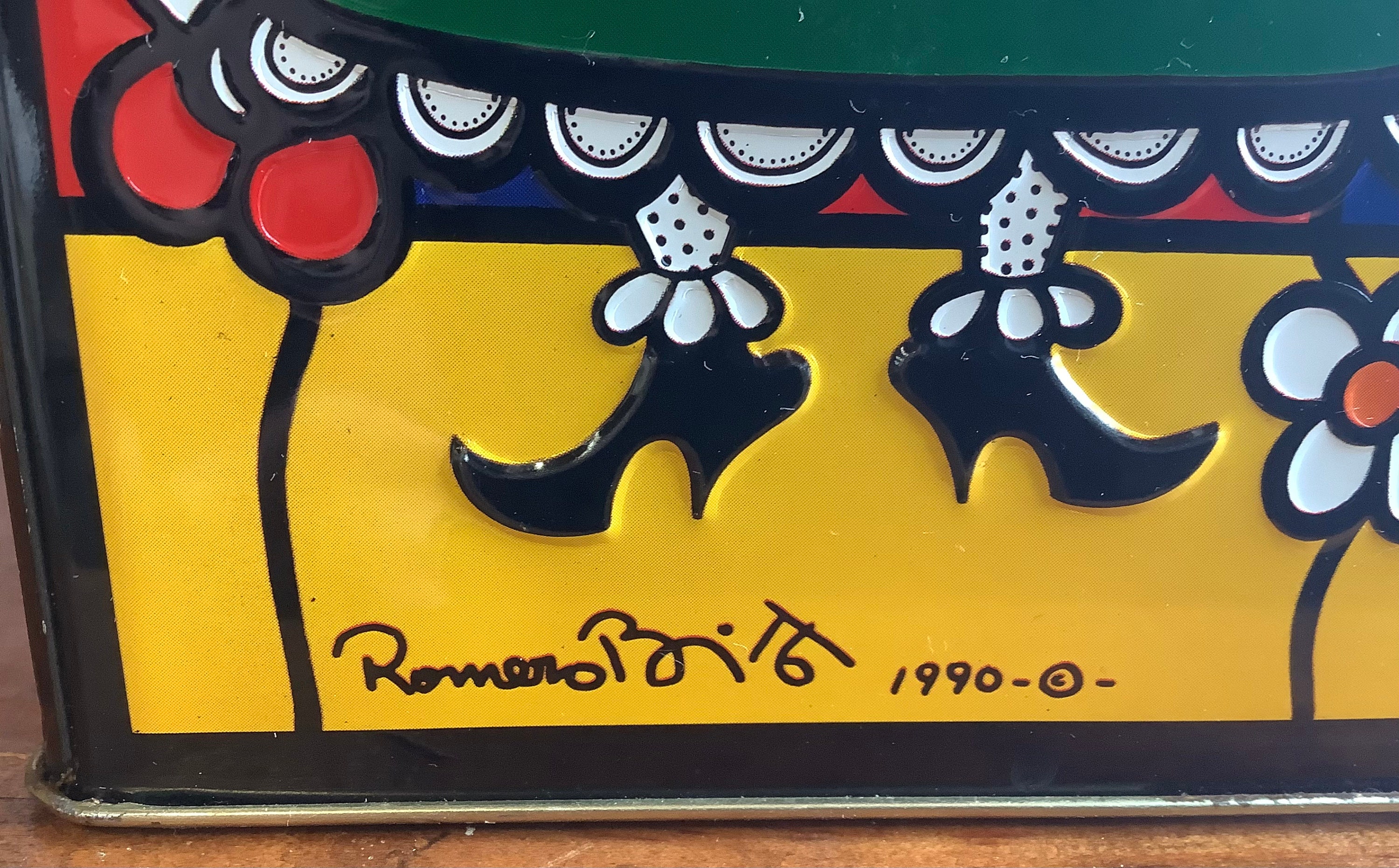 Romero Britto Art Tin Crème De Grand Marnier Liquer Made in England ...