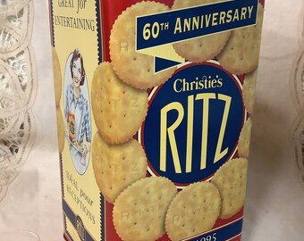 Vintage 1977 Ritz Cracker Collectible Tin - Etsy